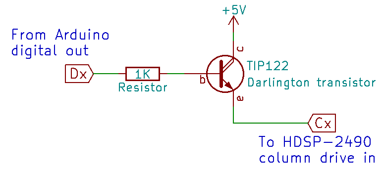 Test circuit and code for a Hewlett Packard HDSP-2490 display – Milton ...